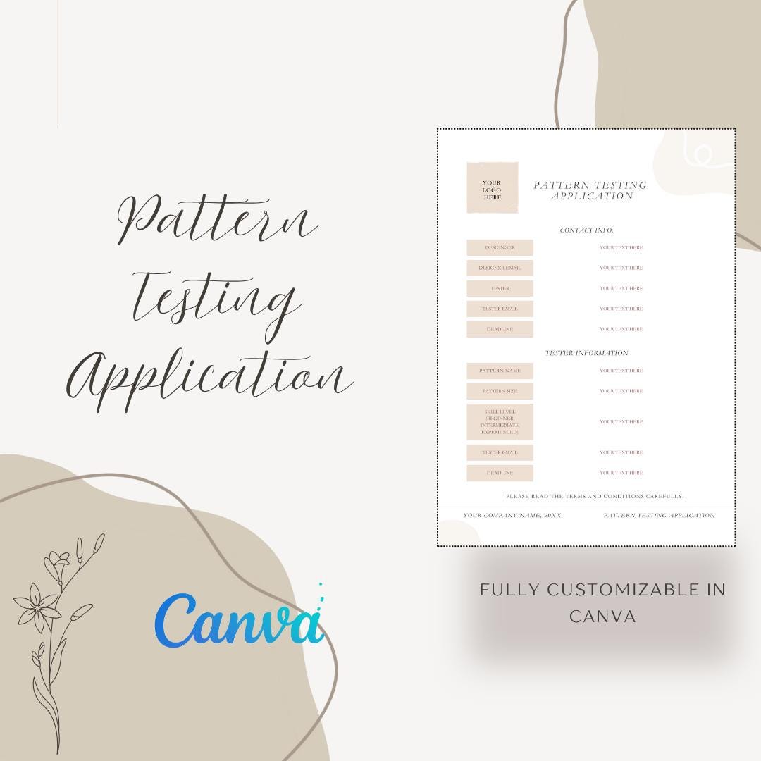 Editable Pattern Testing Agreement PDF Template – Fully Customizable ...