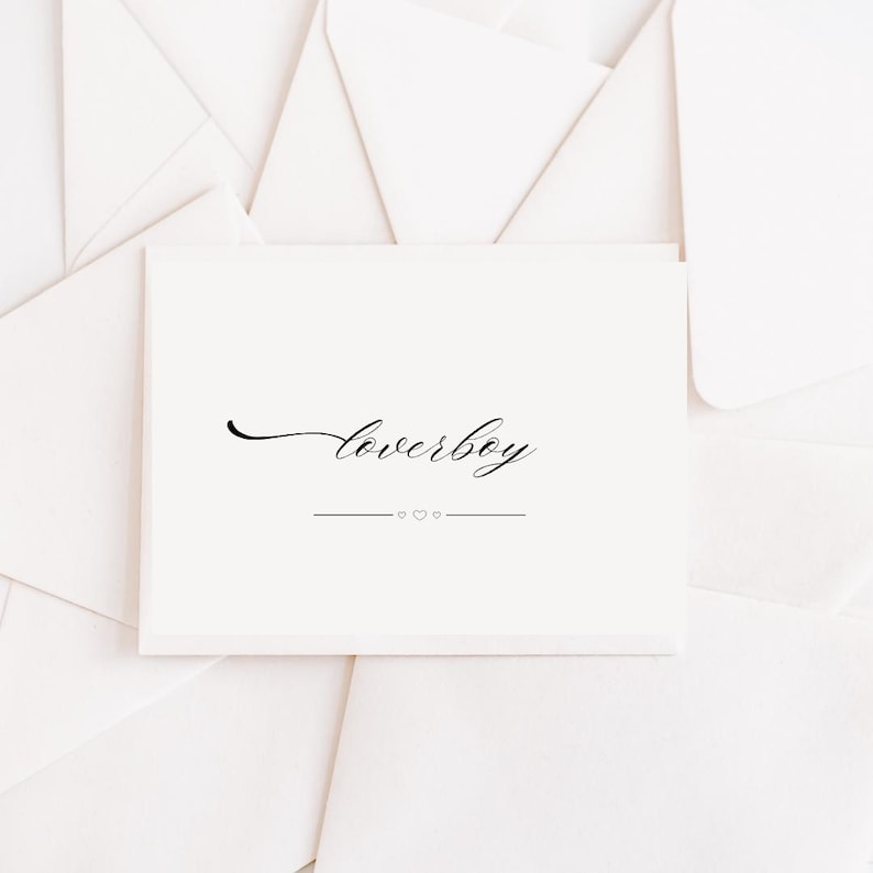 Valentines Day Envelope Template Canva | Editable A7 Text Envelope ...