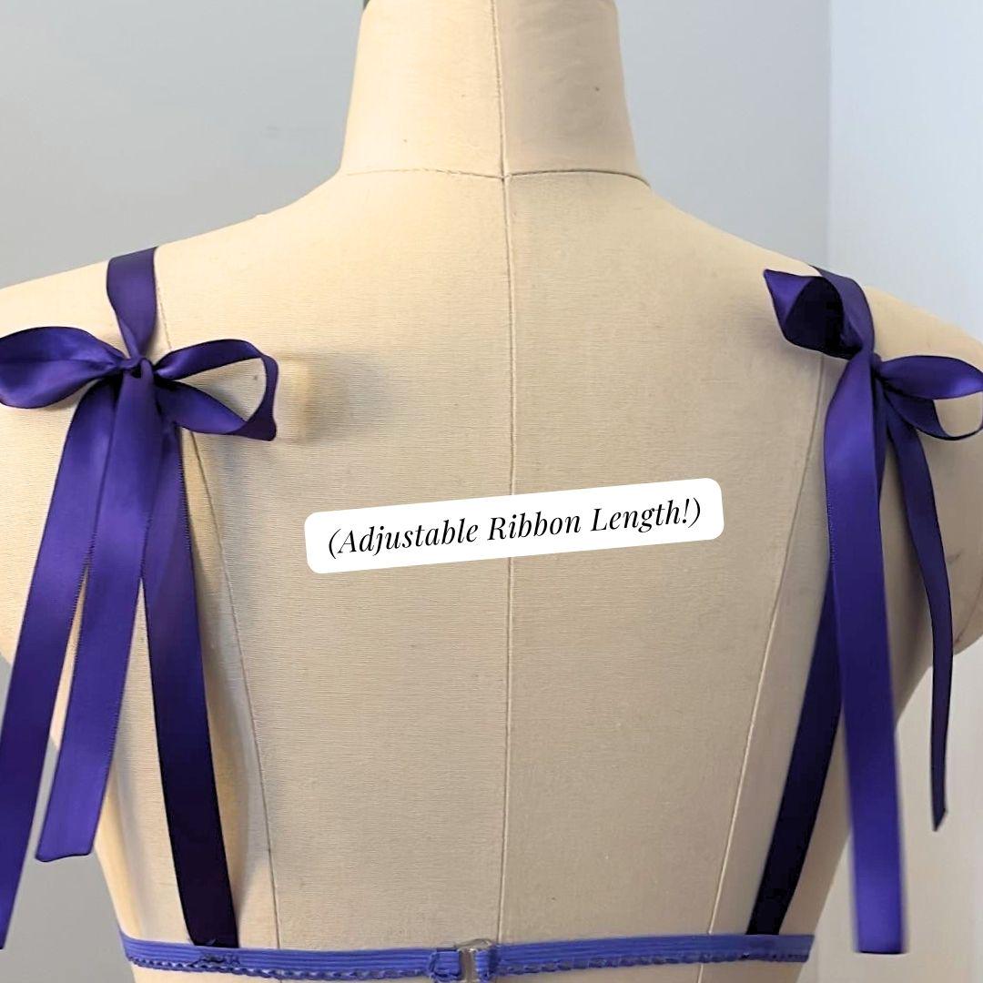 Bralette Sewing Pattern With Self-tied Bows|xxs-l|instant Digital ...
