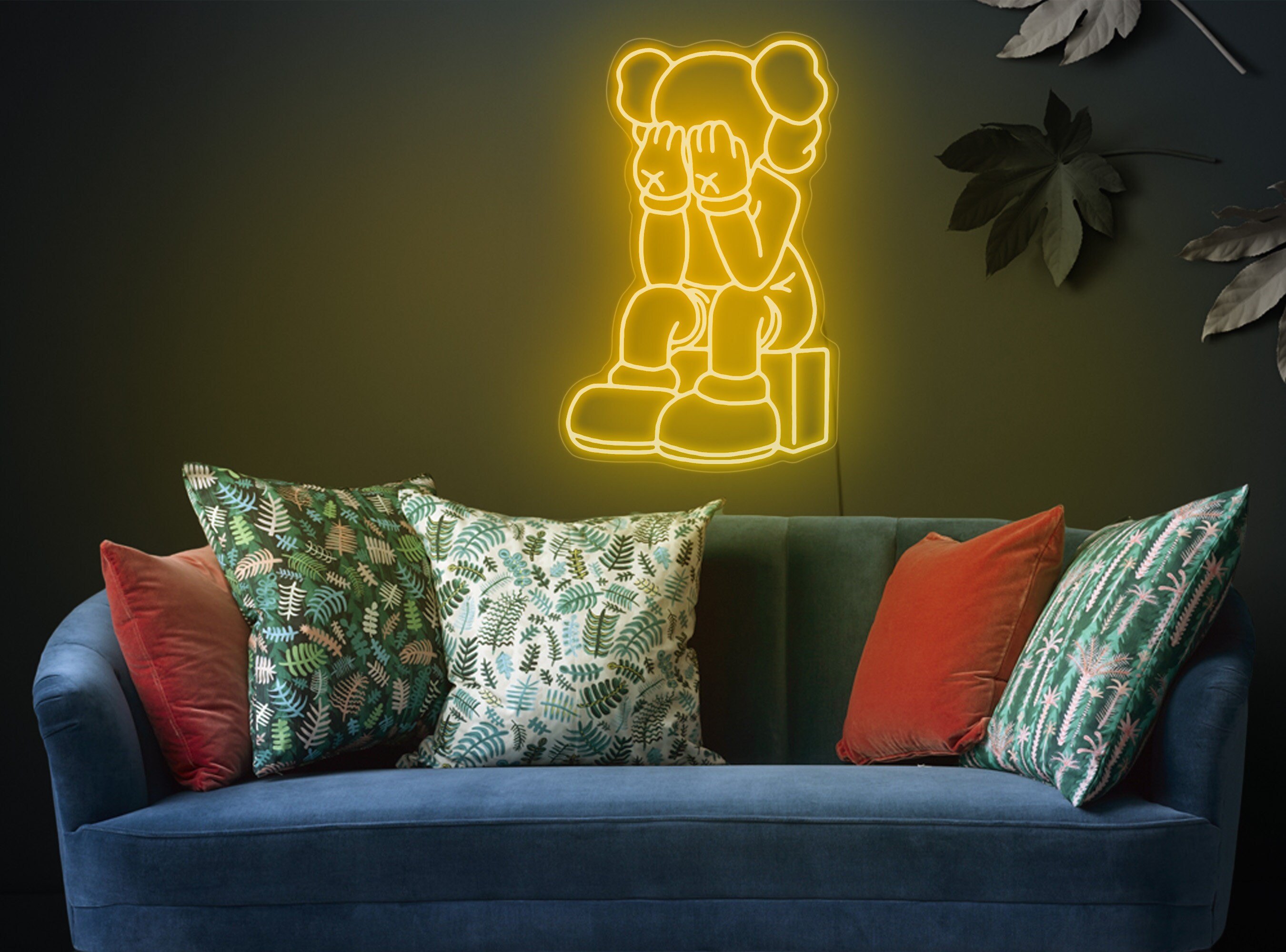 Kaws neon sign Kaws neon light Kaws led sign Kaws light | Etsy