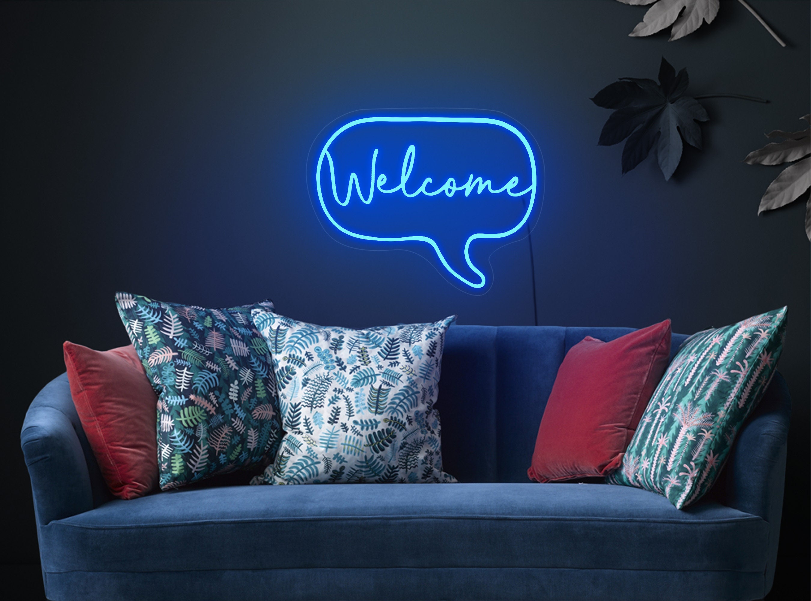 Welcome neon sign Welcome led sign Welcome light sign | Etsy