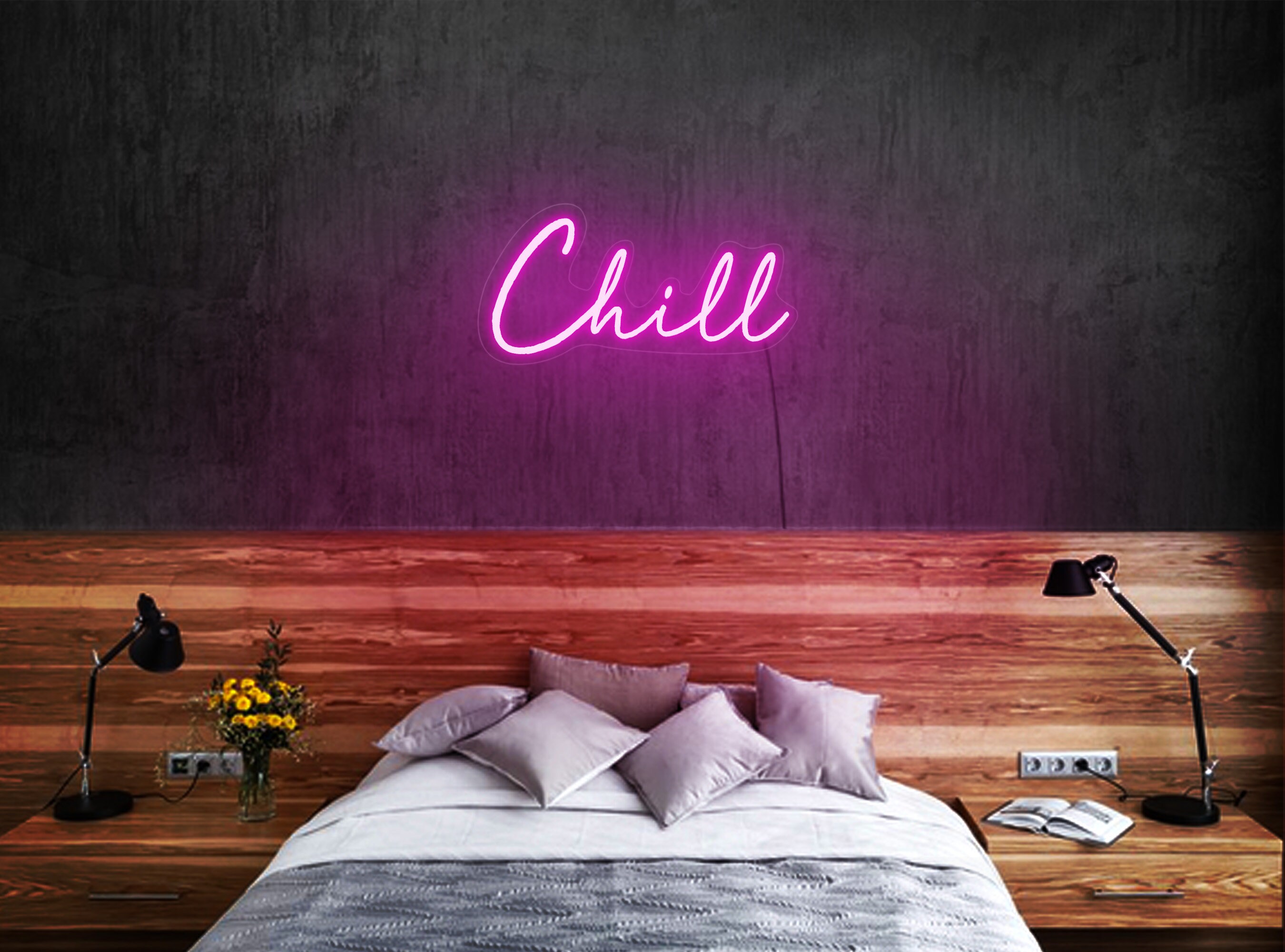 Chill Neon Sign Chill Neon Light Chill Led Sign Chill Wall Etsy
