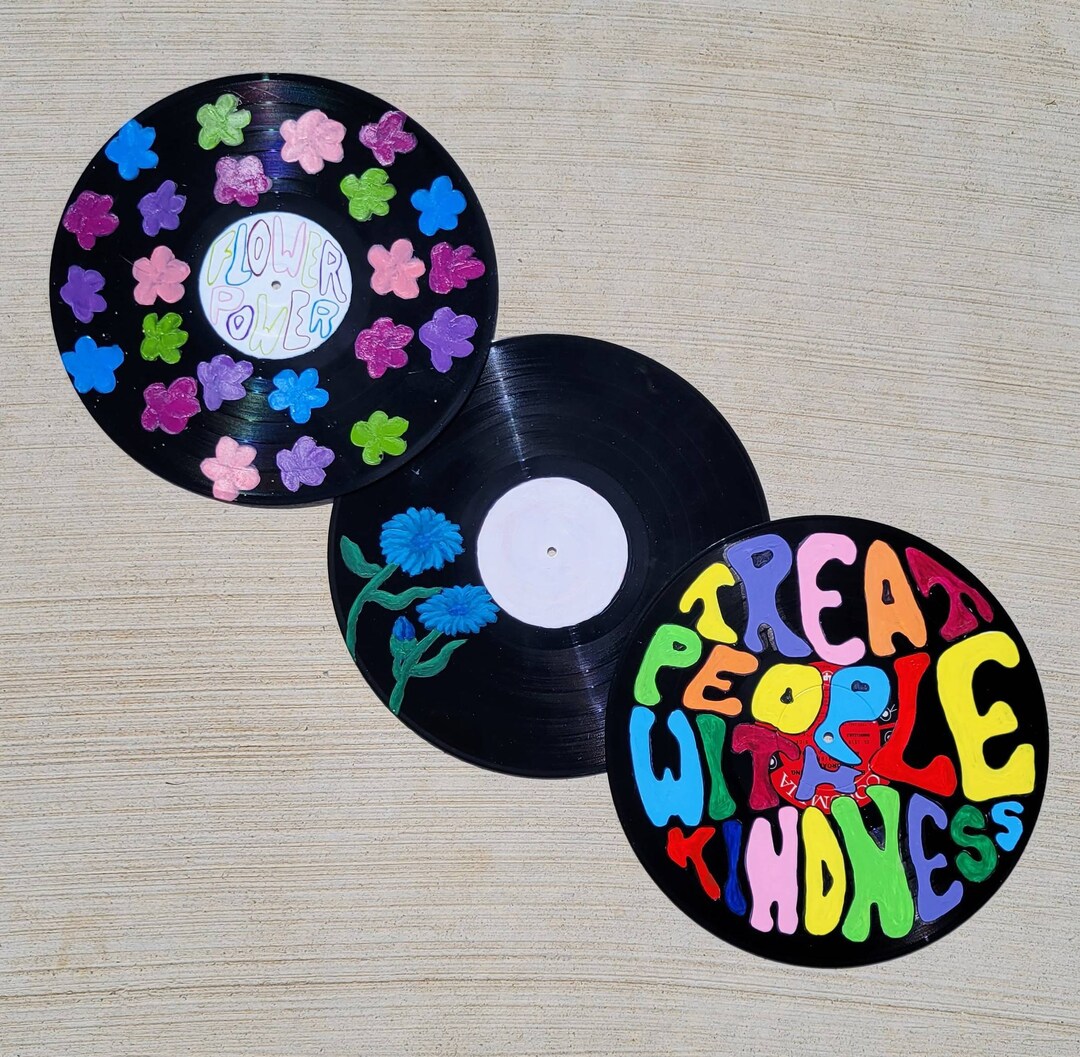 Custom Painted Vinyl Record - Etsy Australia