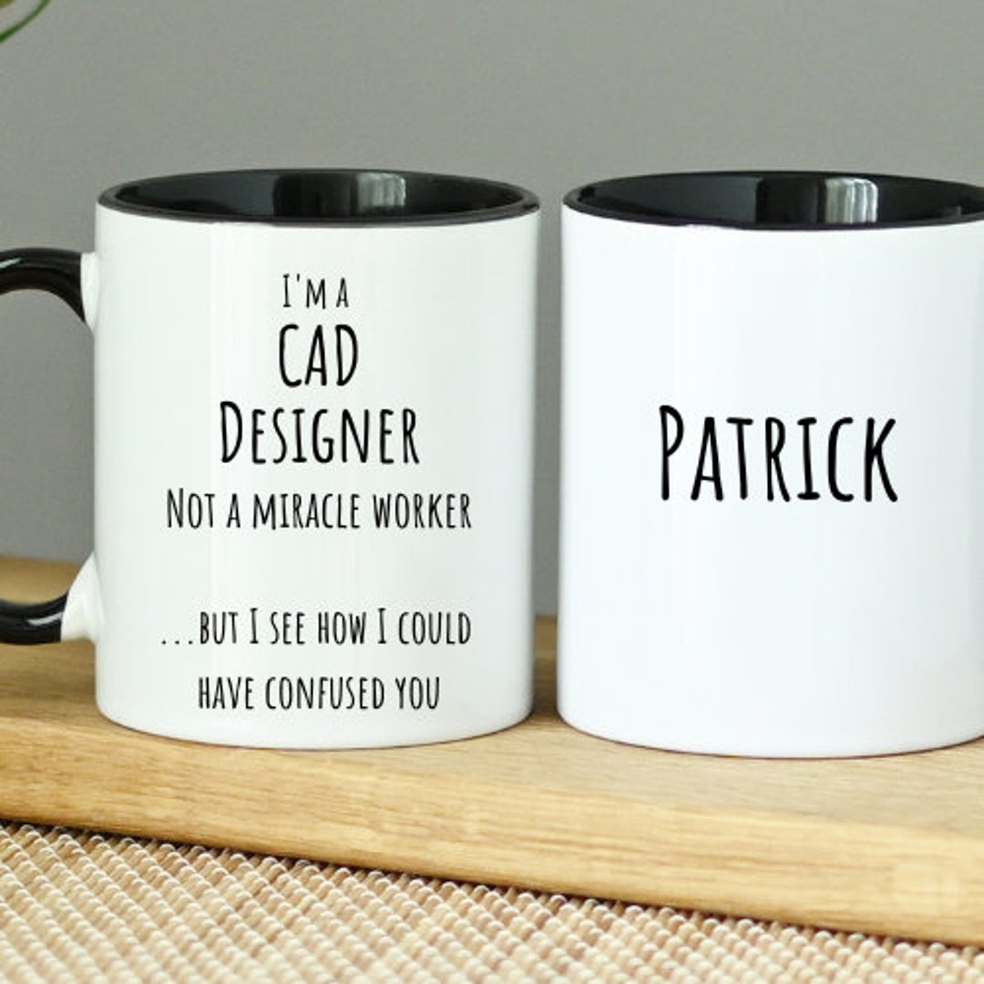 Personalized Cad Designer Gift Cad Design Mug Autocad Gift - Etsy