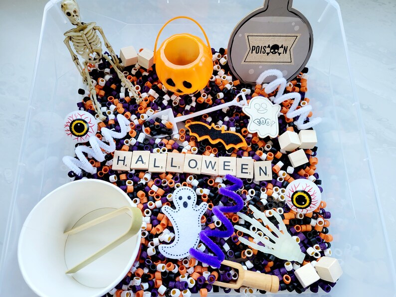 Halloween Sensory Bin Halloween Sensory Kit Halloween - Etsy