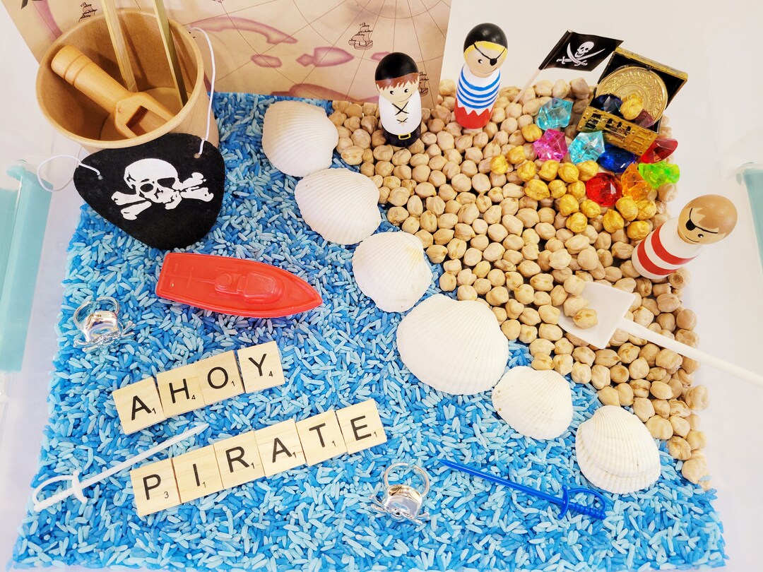 Pirate Sensory Bin, Sensory Kit for 3 Year Old, 5 Year Old Birthday ...