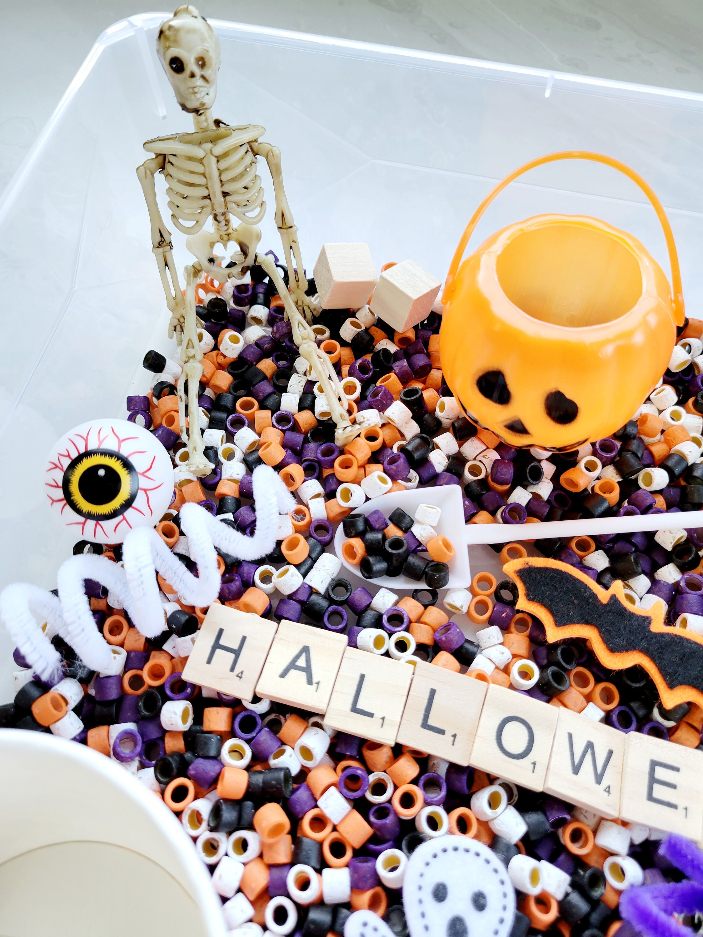 Halloween Sensory Bin Halloween Sensory Kit Halloween - Etsy