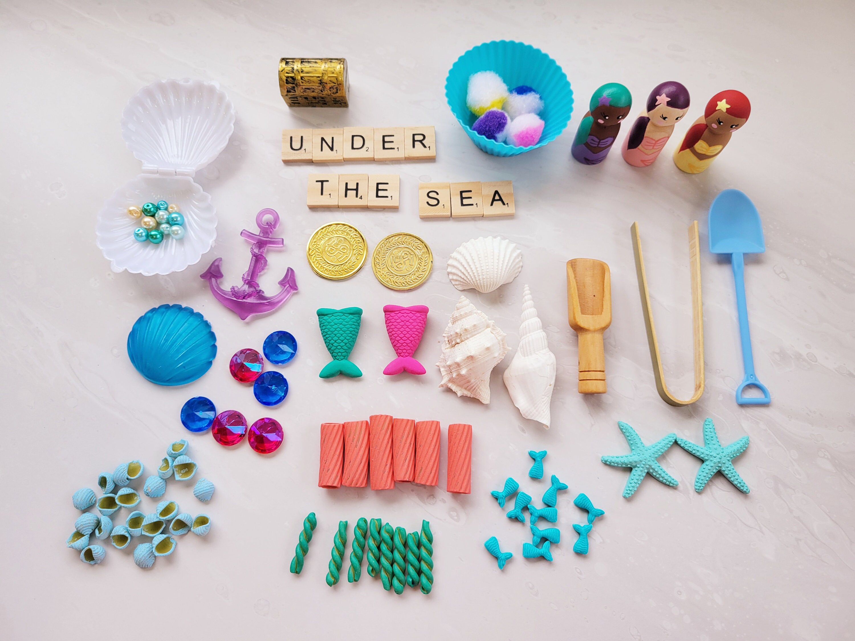 Mermaid Sensory Kit Sensory Bin for Kids 4 Year Old Girl | Etsy