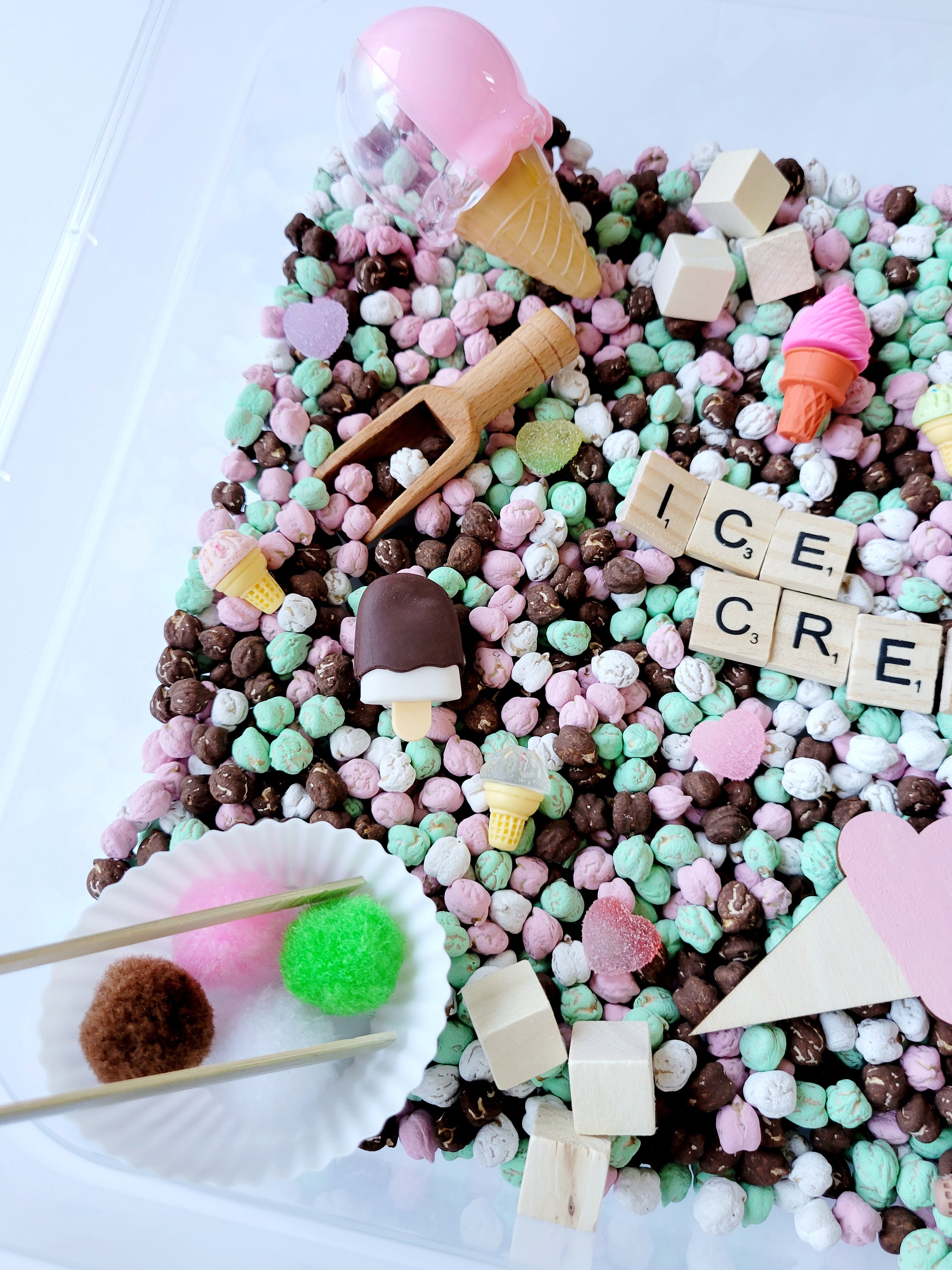 Ice Cream Sensory Bin Summer Sensory Kit Ice Cream Kids 7 - Etsy