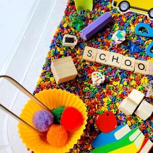 Back to School Sensory Bin School Sensory Kit Preschool - Etsy