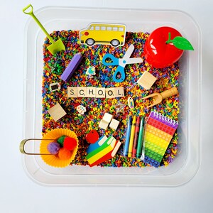 Back to School Sensory Bin School Sensory Kit Preschool - Etsy