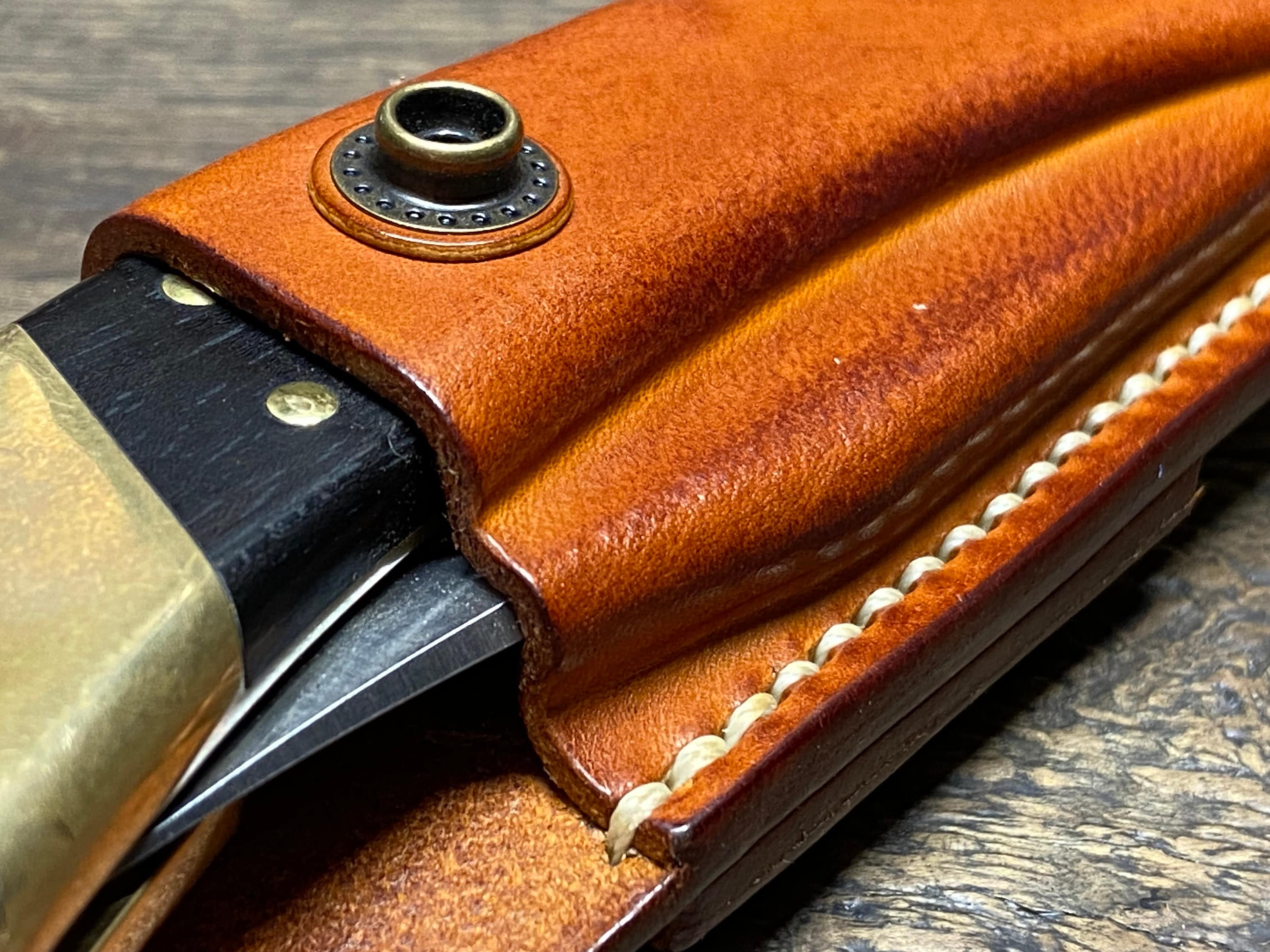 Horizontal Leather Sheath for Buck 110 Folding Knife (with Flap) - Etsy