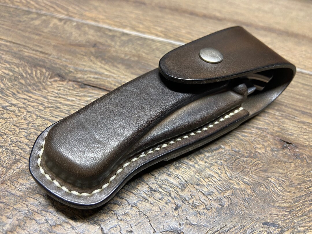 Horizontal Leather Sheath for Benchmade Full Size Crooked River Folding ...