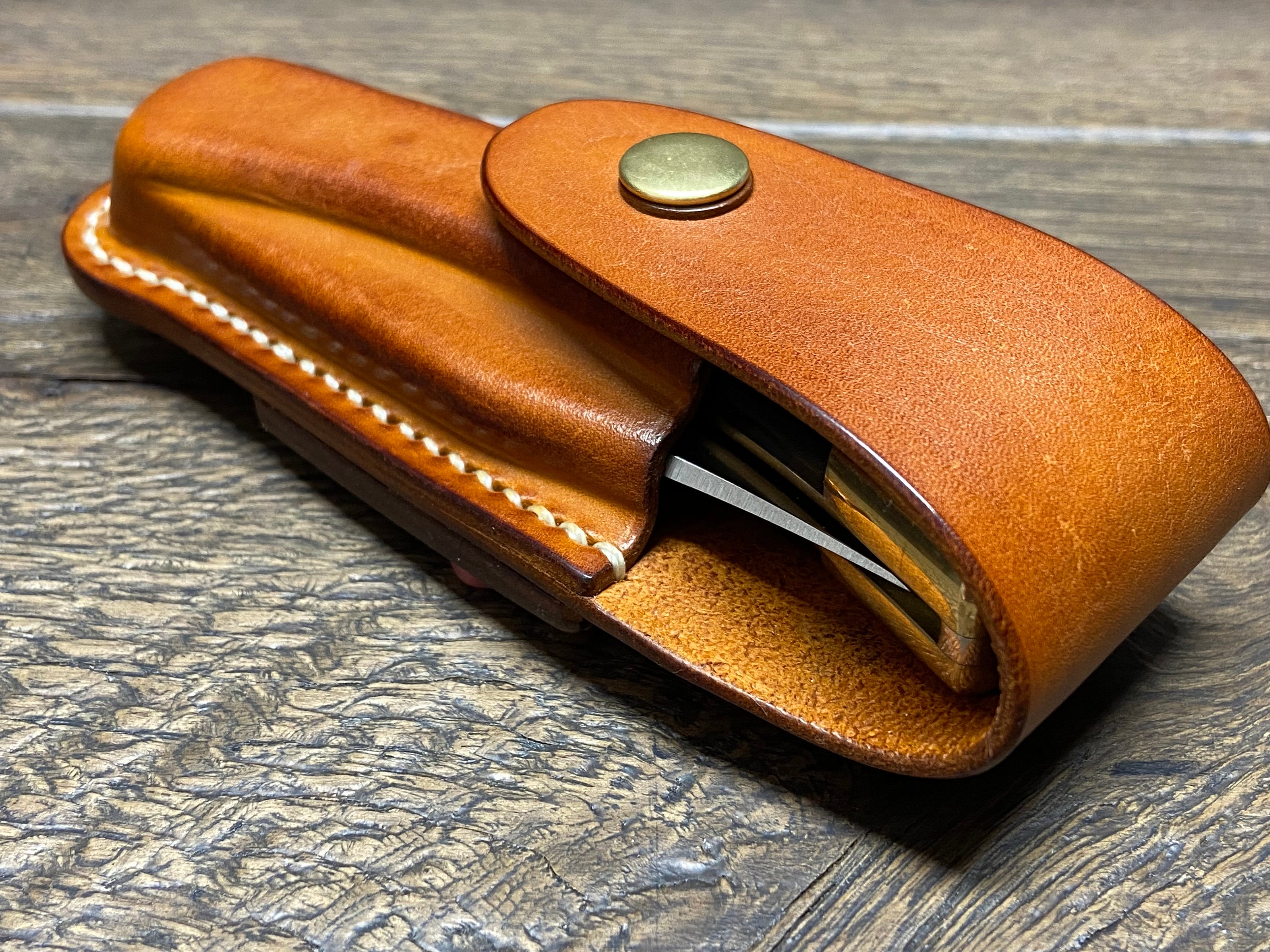 Horizontal Leather Sheath for Buck 110 Folding Knife (with Flap) - Etsy