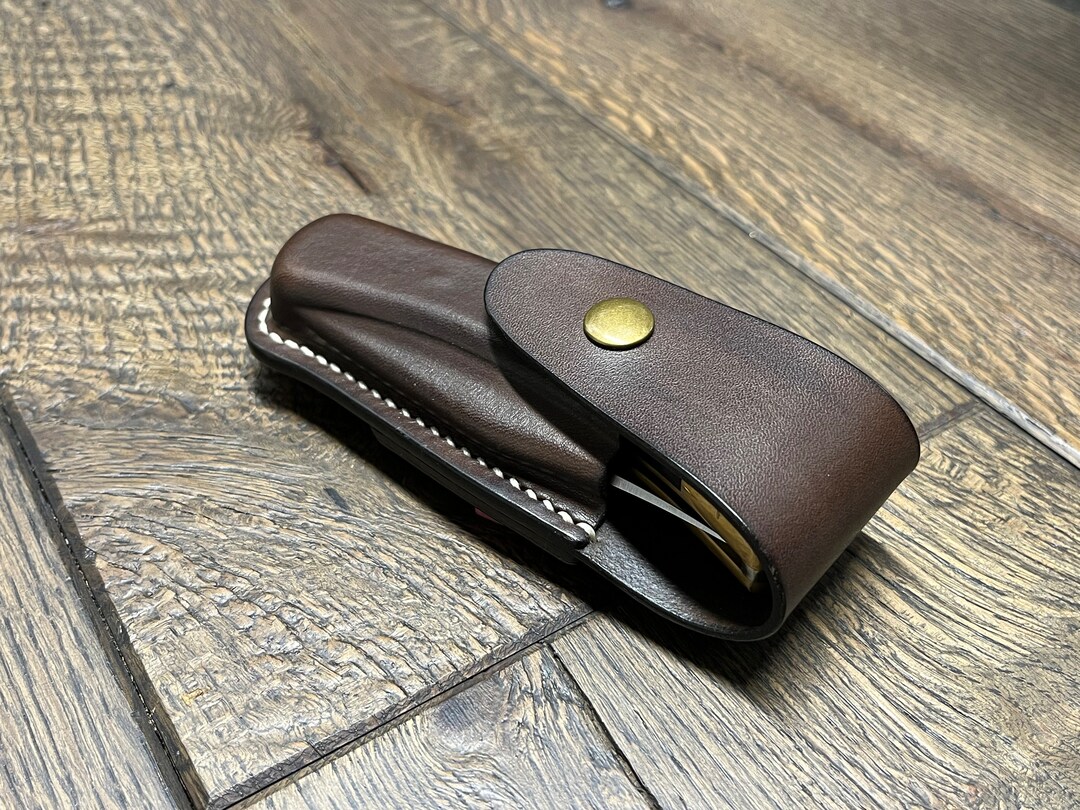 Horizontal Leather Sheath for Buck 110 Folding Knife (with Flap) - Etsy