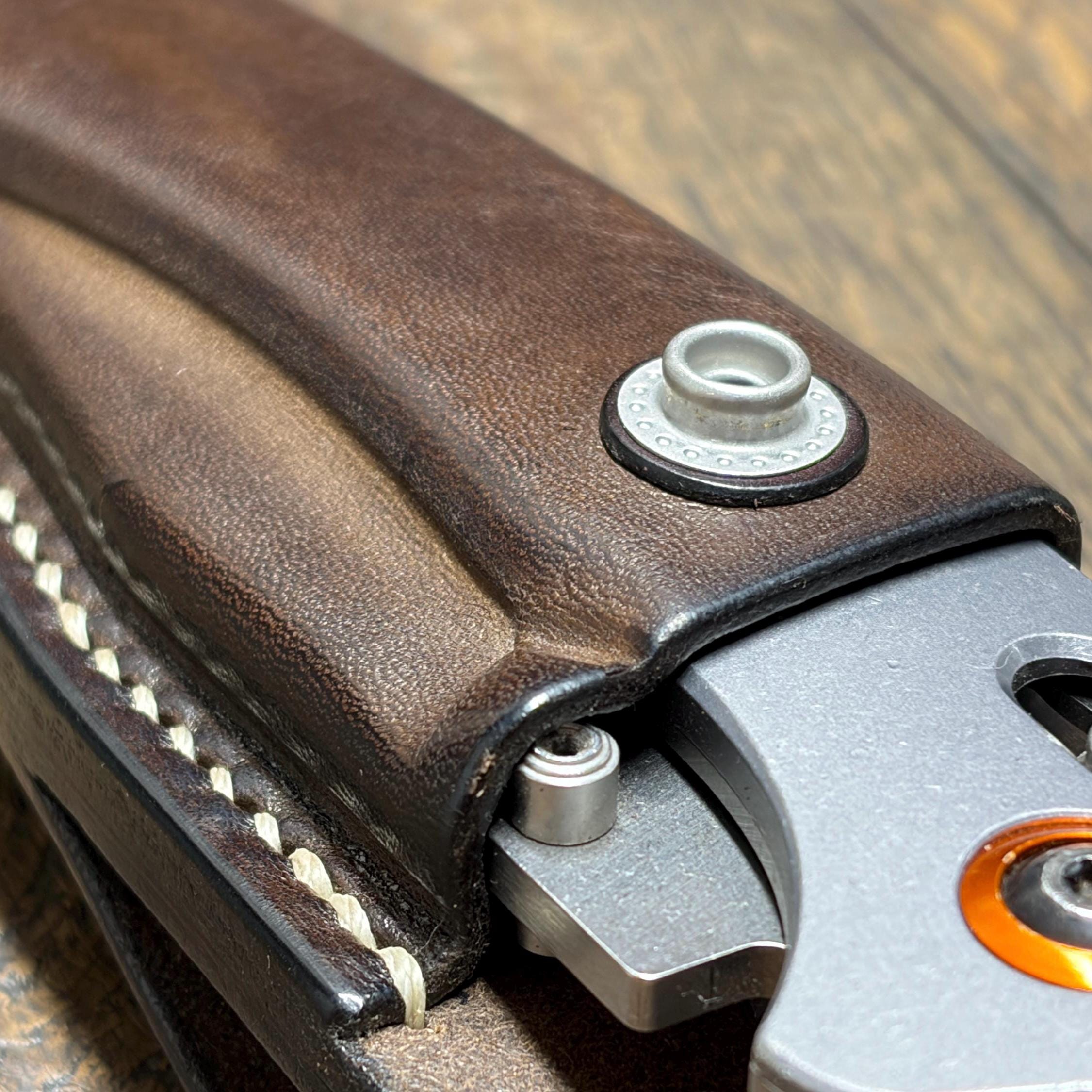 Vertical Leather Sheath for Benchmade Full Size Crooked River Folding ...