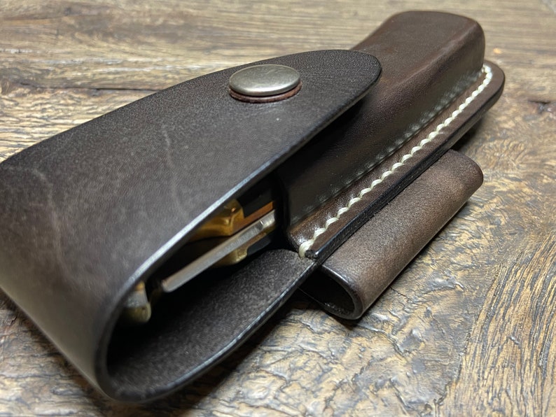 Horizontal Leather Sheath for Buck 110 Folding Knife (with Flap) - Etsy