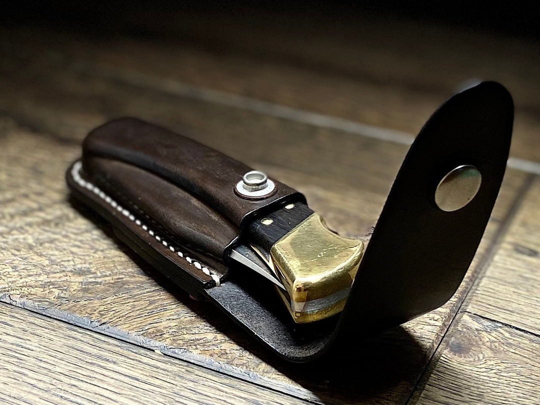 Horizontal Leather Sheath for Buck 112 Folding Knife (with Flap) - Etsy
