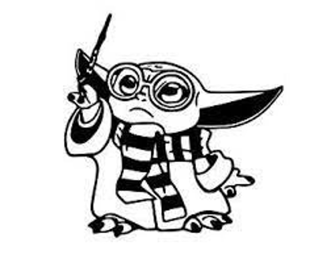 Grogu Mandalorian svg Harry Potter wand svg Harry Potter | Etsy