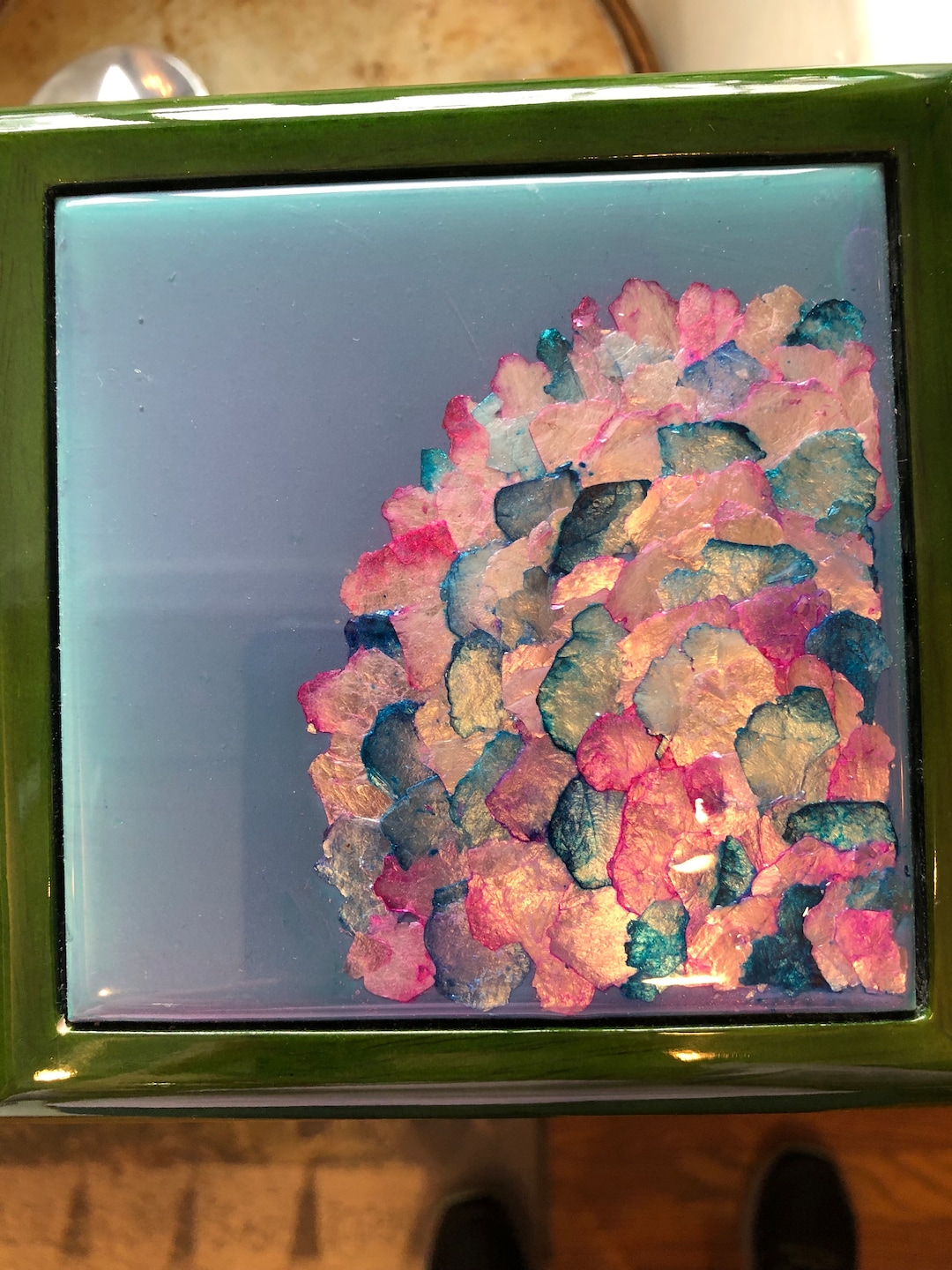 Handmade Mermaid Jewelry Box: Mica Flakes, Velvet Lined - Etsy