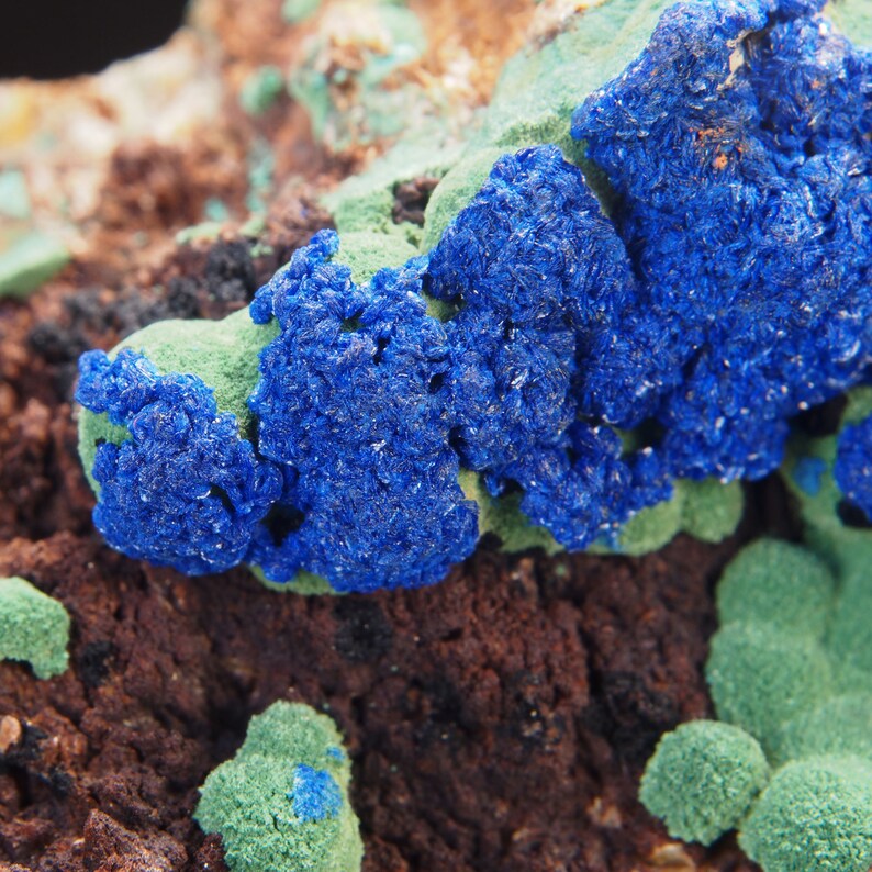 X AZURITE & MALACHITE Specimen From Piesky Spania Dolina - Etsy