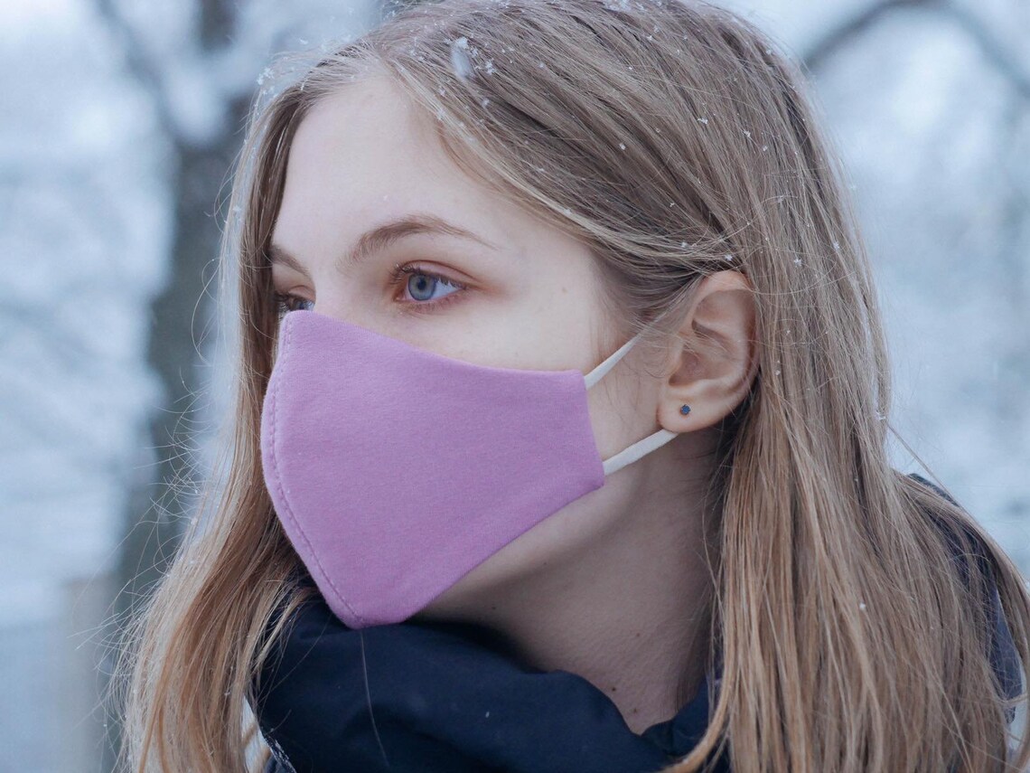 Pink Face mask Fashion face mask Face covering Reusable | Etsy