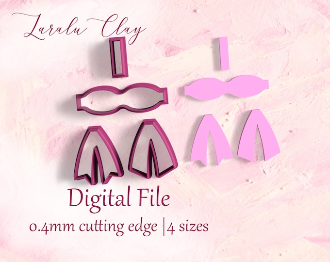 Bow Template Clay Cutter STL | STL Digital File | 4 Sizes | Bow Tie ...