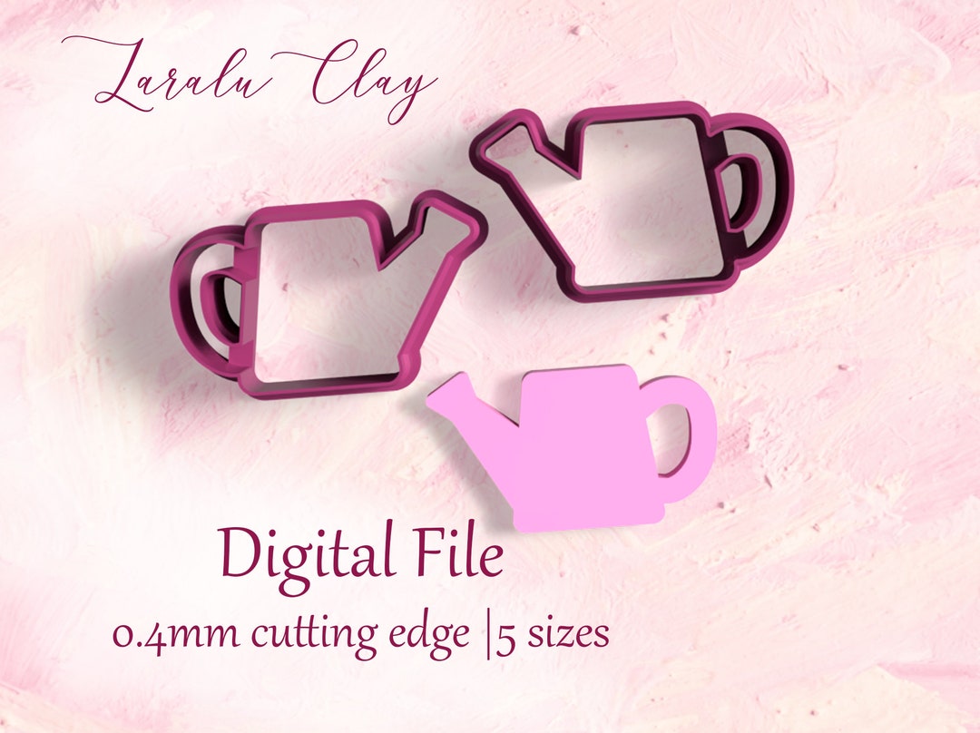 Watering Can Clay Cutter STL | STL Digital File | 5 Sizes | Cookie ...