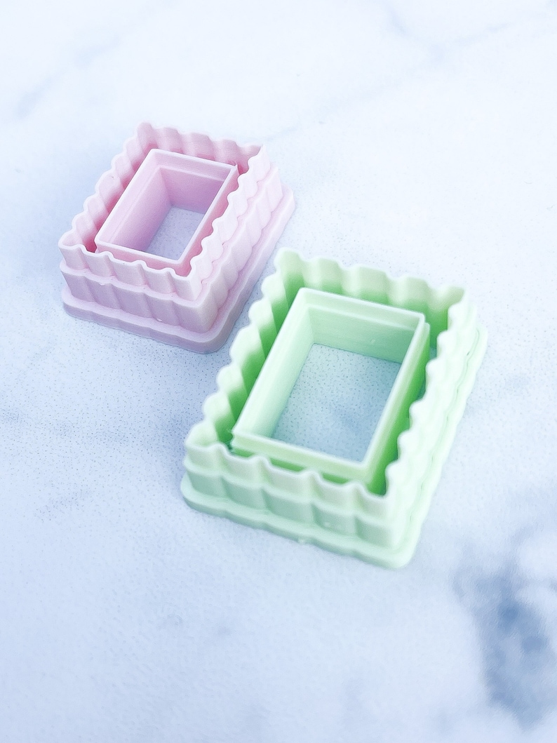 Rectangle Postage Stamp Polymer Clay Cutter File | STL Digital File | 5 ...