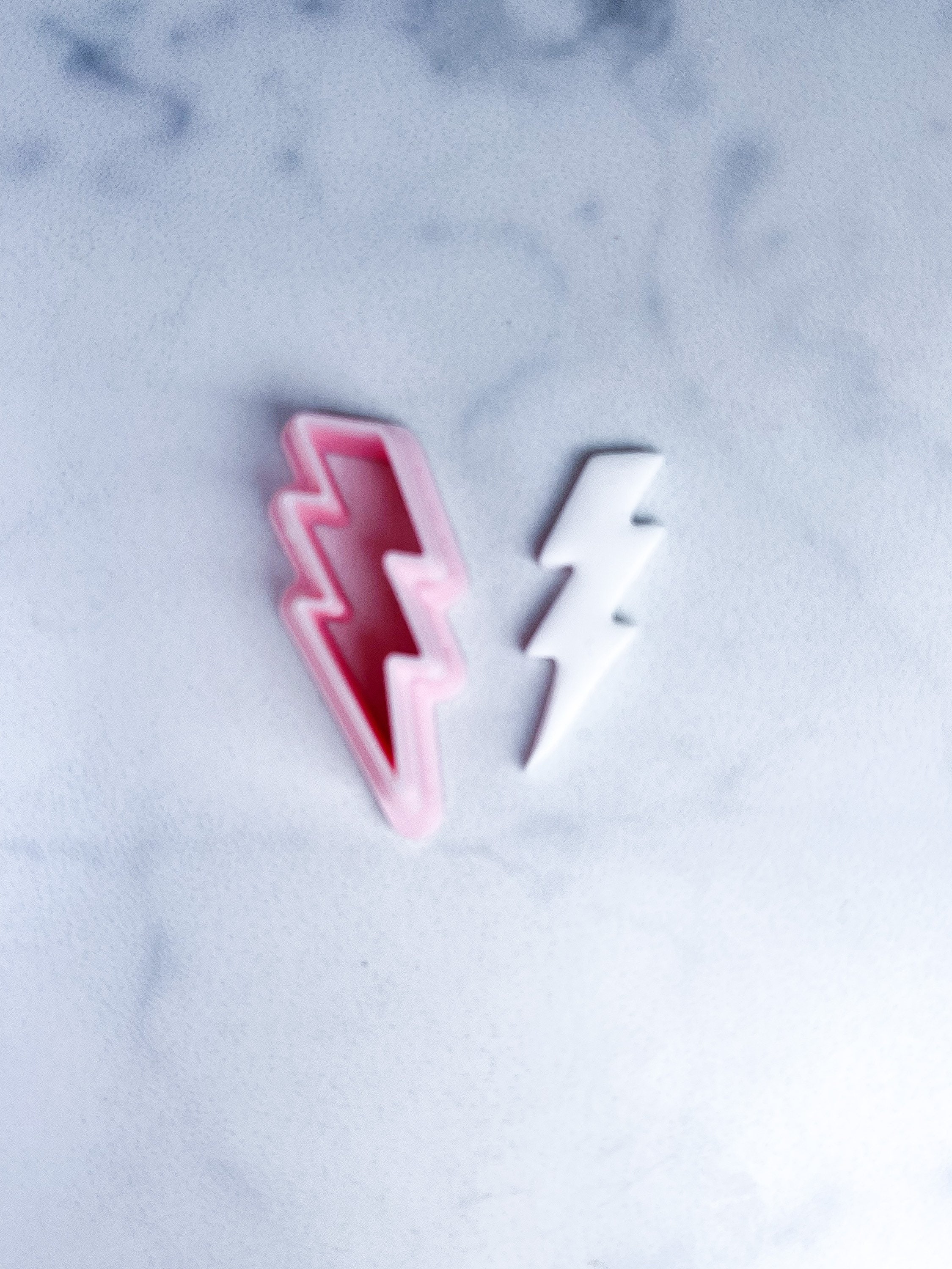 Triple Lightning Bolt Polymer Clay Cutter | Polymer Clay Earrings ...