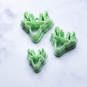 Stag Polymer Clay Cutter File | Digital STL File | 6 Sizes | Reindeer ...