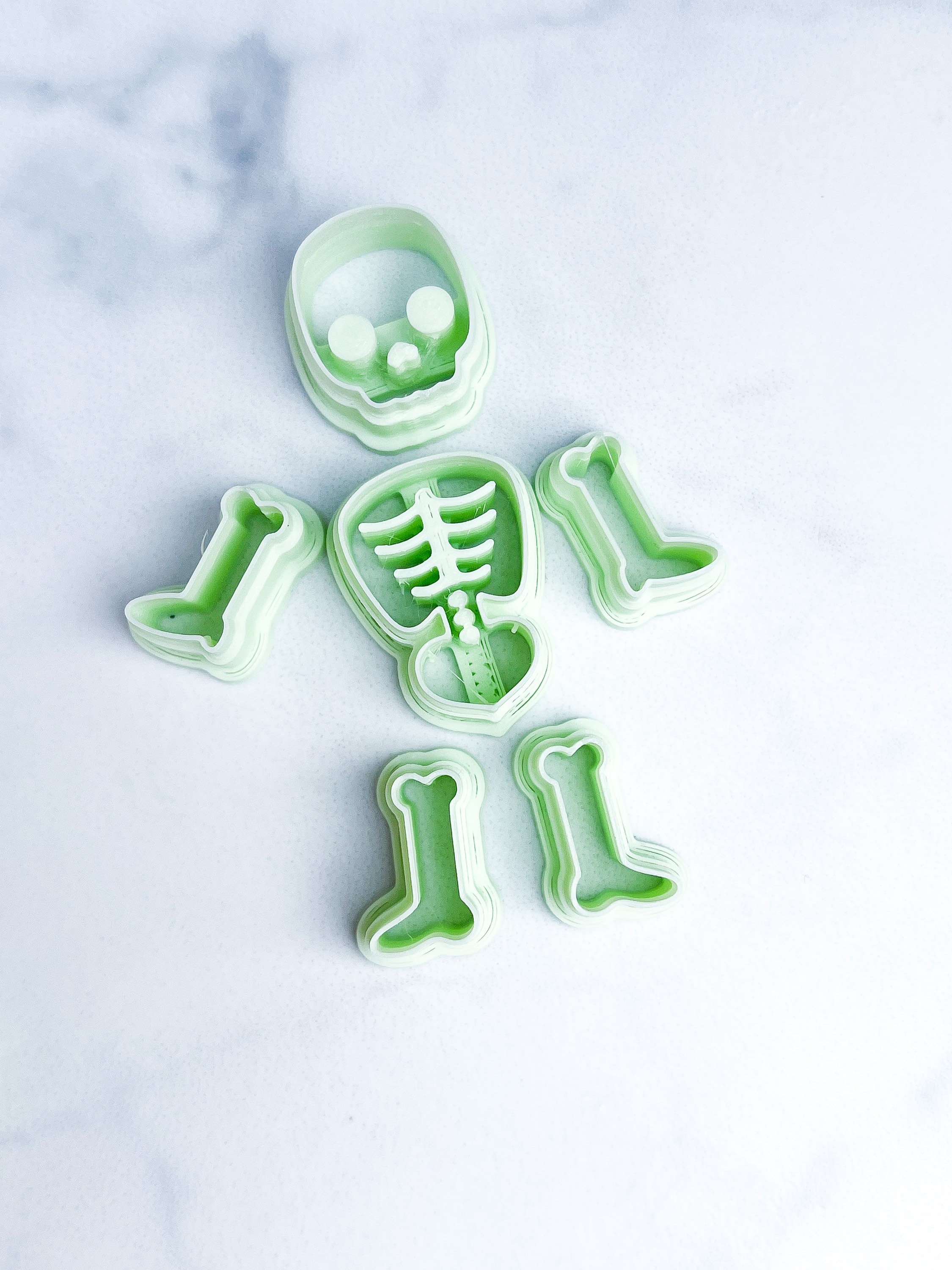 Skeleton Polymer Clay Cutter Set Polymer Clay Earrings - Etsy