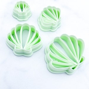 Shell Polymer Clay Cutter | Scallop Embossed Cutter | Clam Seashell ...