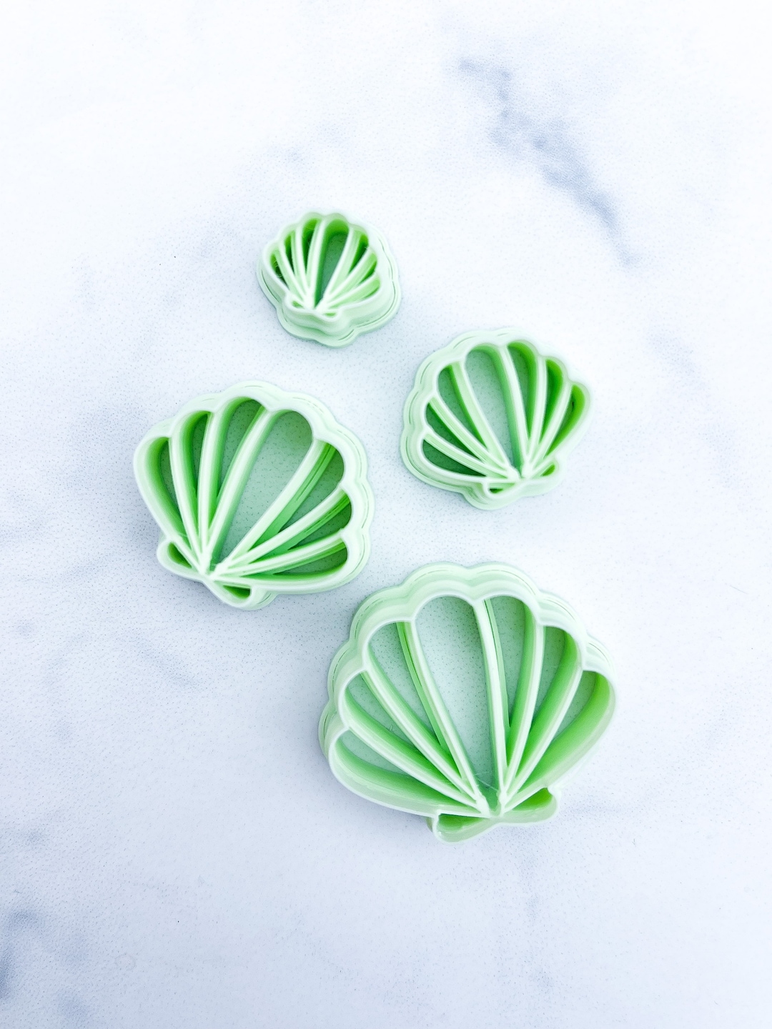 Shell Polymer Clay Cutter | Scallop Embossed Cutter | Clam Seashell ...