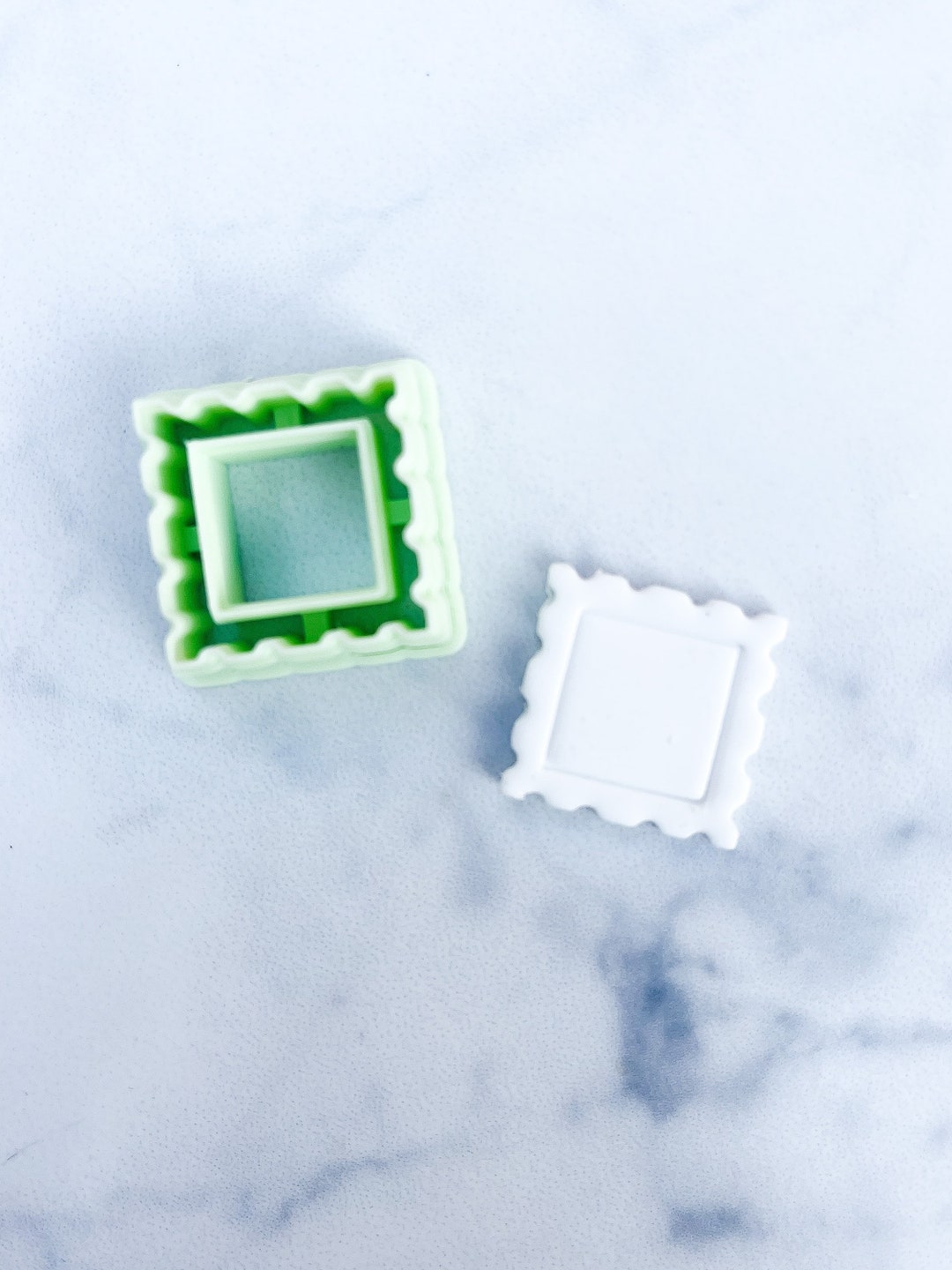 Square Postage Stamp Polymer Clay Cutter King's Coronation Queen's ...