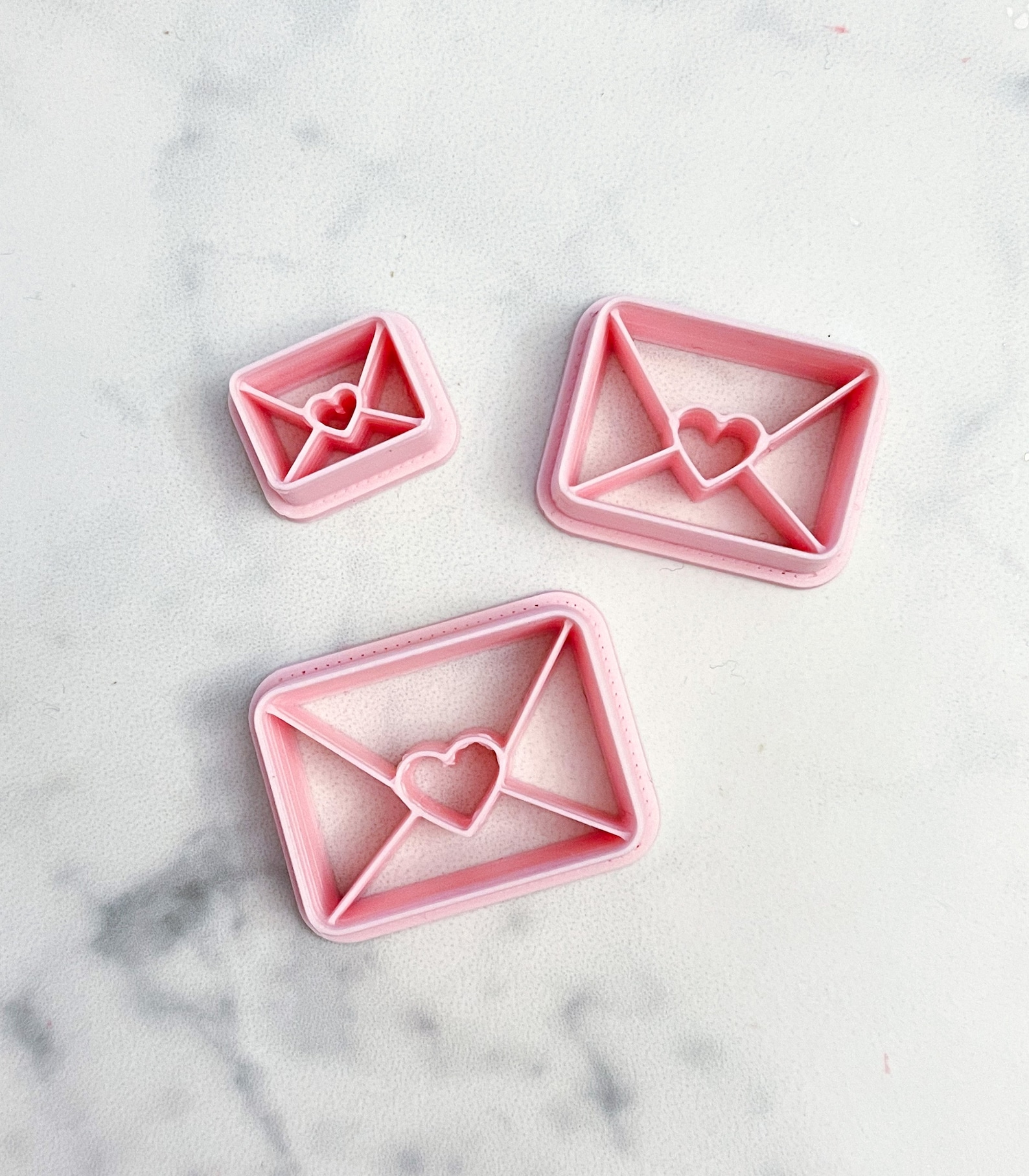 Love Letter Polymer Clay Cutter Valentines Envelope - Etsy UK