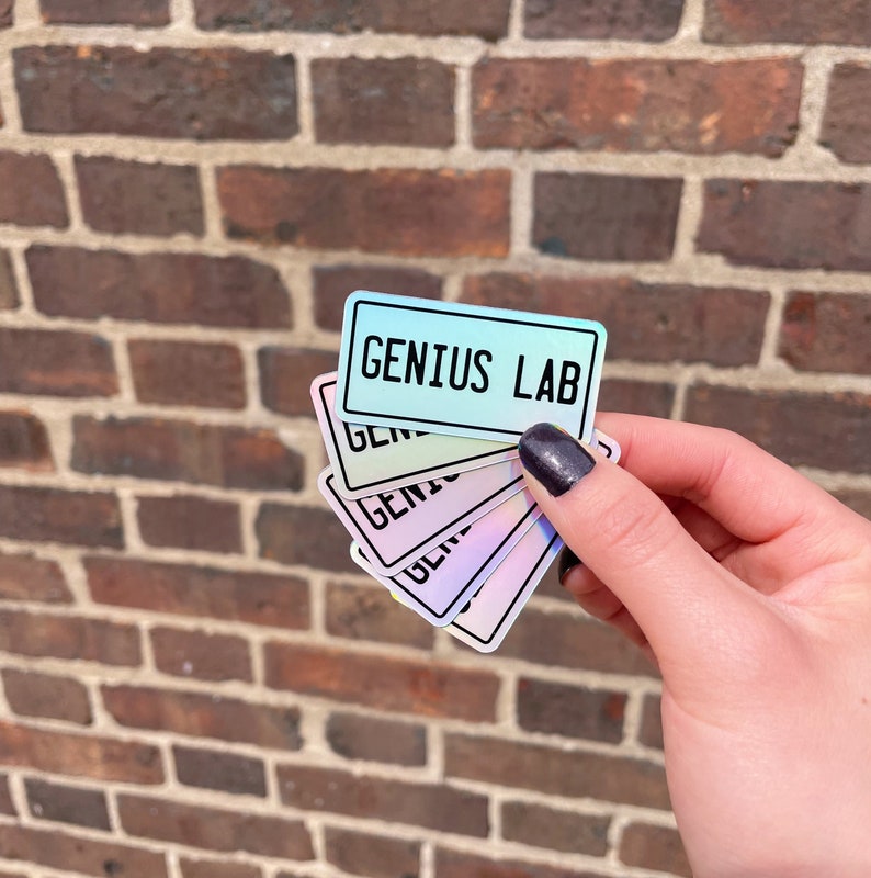 BTS Suga Genius Lab Holographic Sticker Yoongi Merch Kpop - Etsy