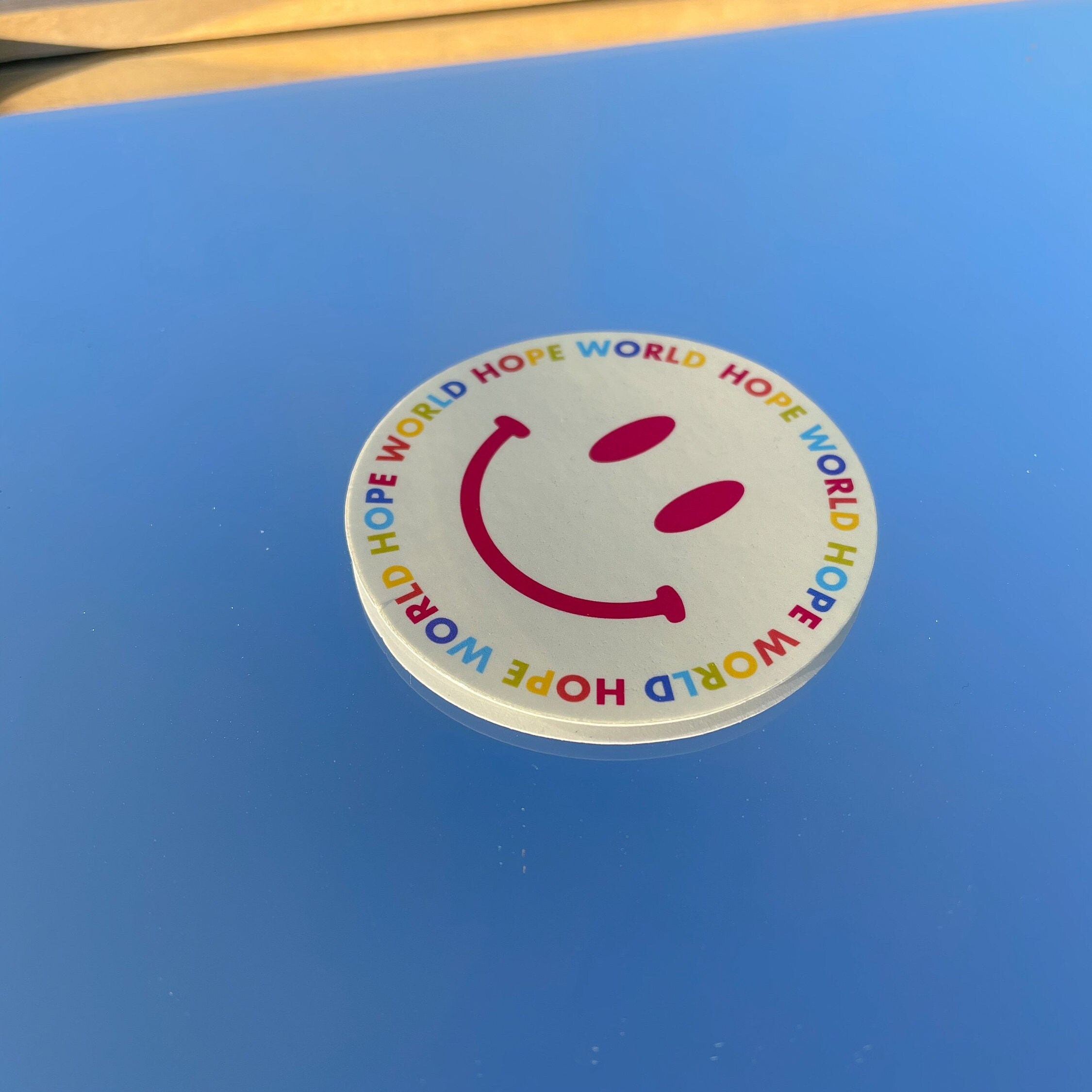 BTS Hope World Sticker Smiley Face J-hope Merch Kpop | Etsy