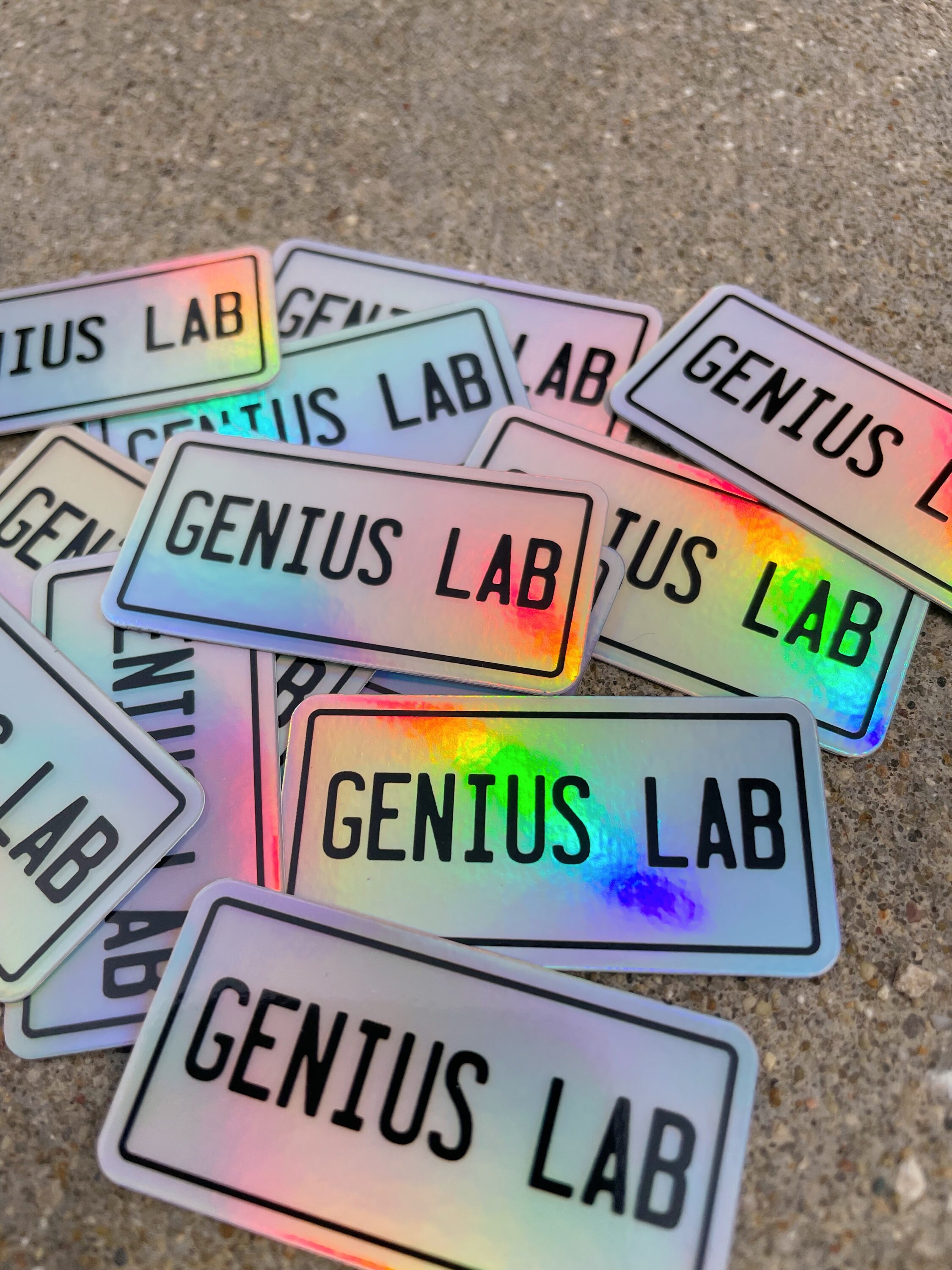 BTS Suga Genius Lab Holographic Sticker Yoongi Merch Kpop - Etsy