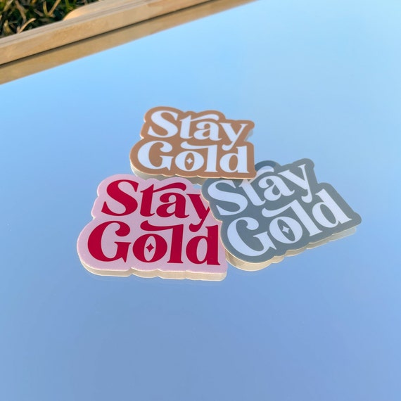 BTS Retro Stay Gold Sticker BTS Sticker Subtle KPOP Merch - Etsy