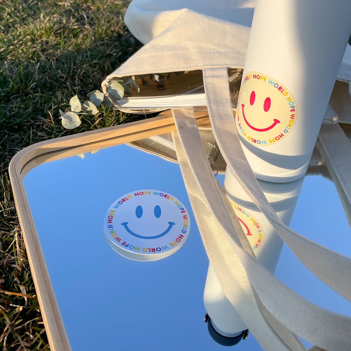 BTS Hope World Sticker Smiley Face J-hope Merch Kpop - Etsy