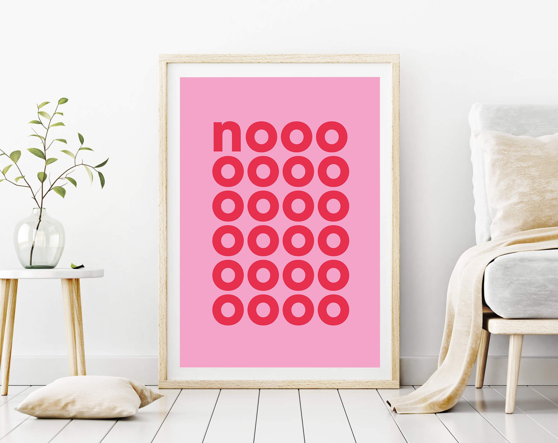 Nooooo Poster, Funny Motivational Poster, Digital Download, Pink Print ...