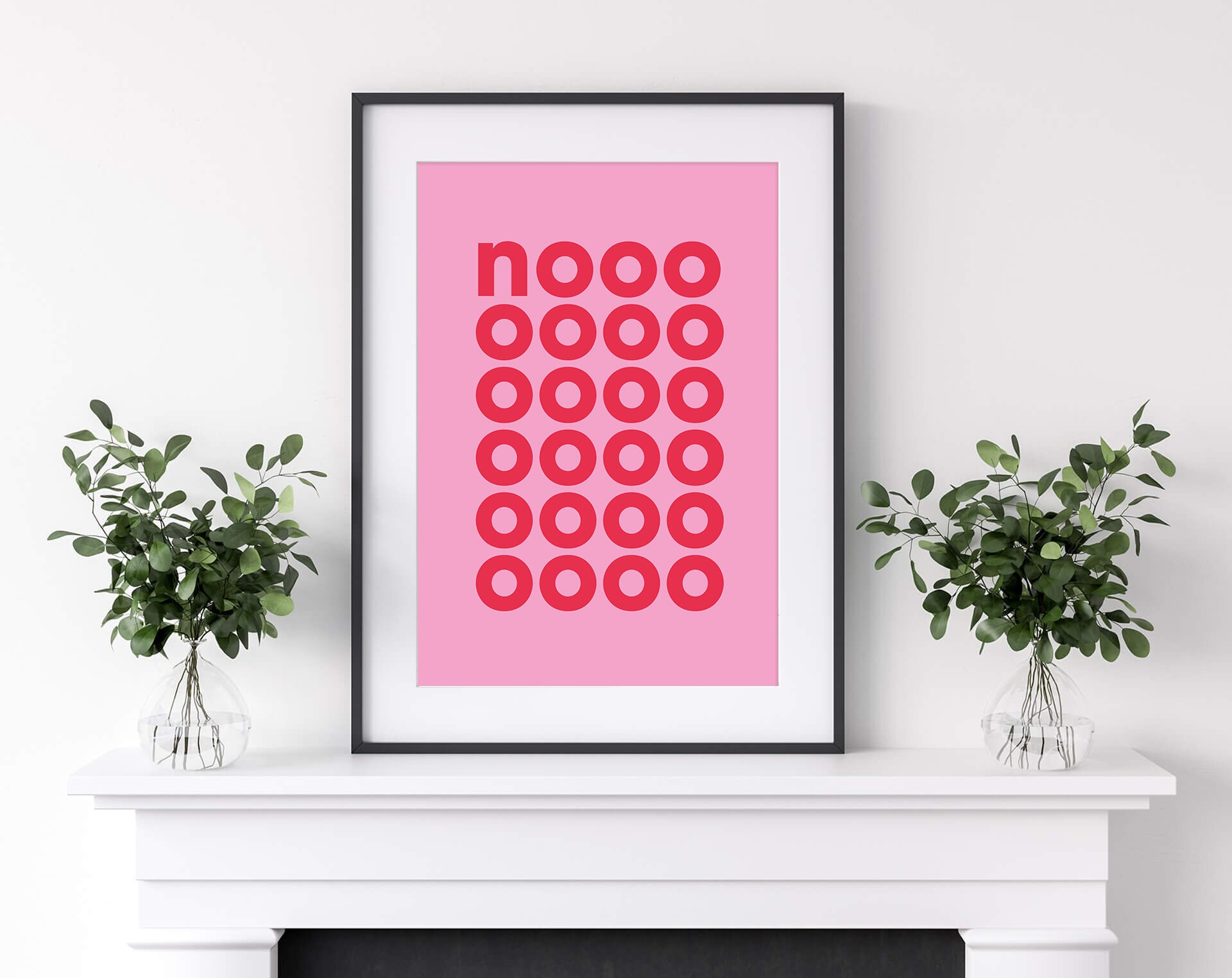 Nooooo Poster, Funny Motivational Poster, Digital Download, Pink Print ...