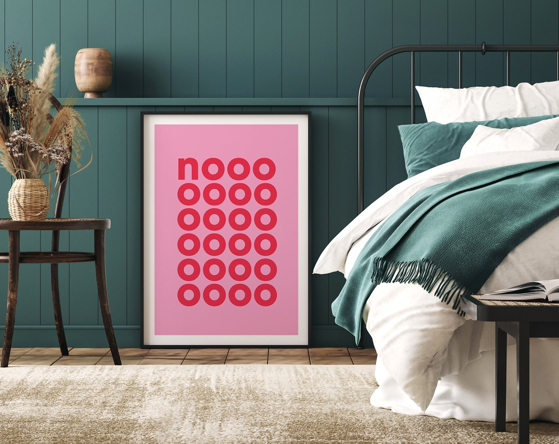 Nooooo Poster, Funny Motivational Poster, Digital Download, Pink Print ...