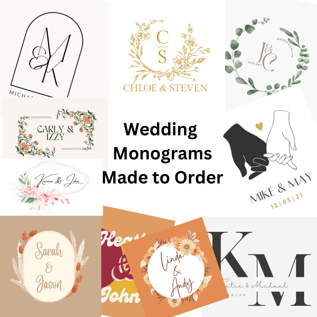 Wedding Monogram Made to Order - Etsy