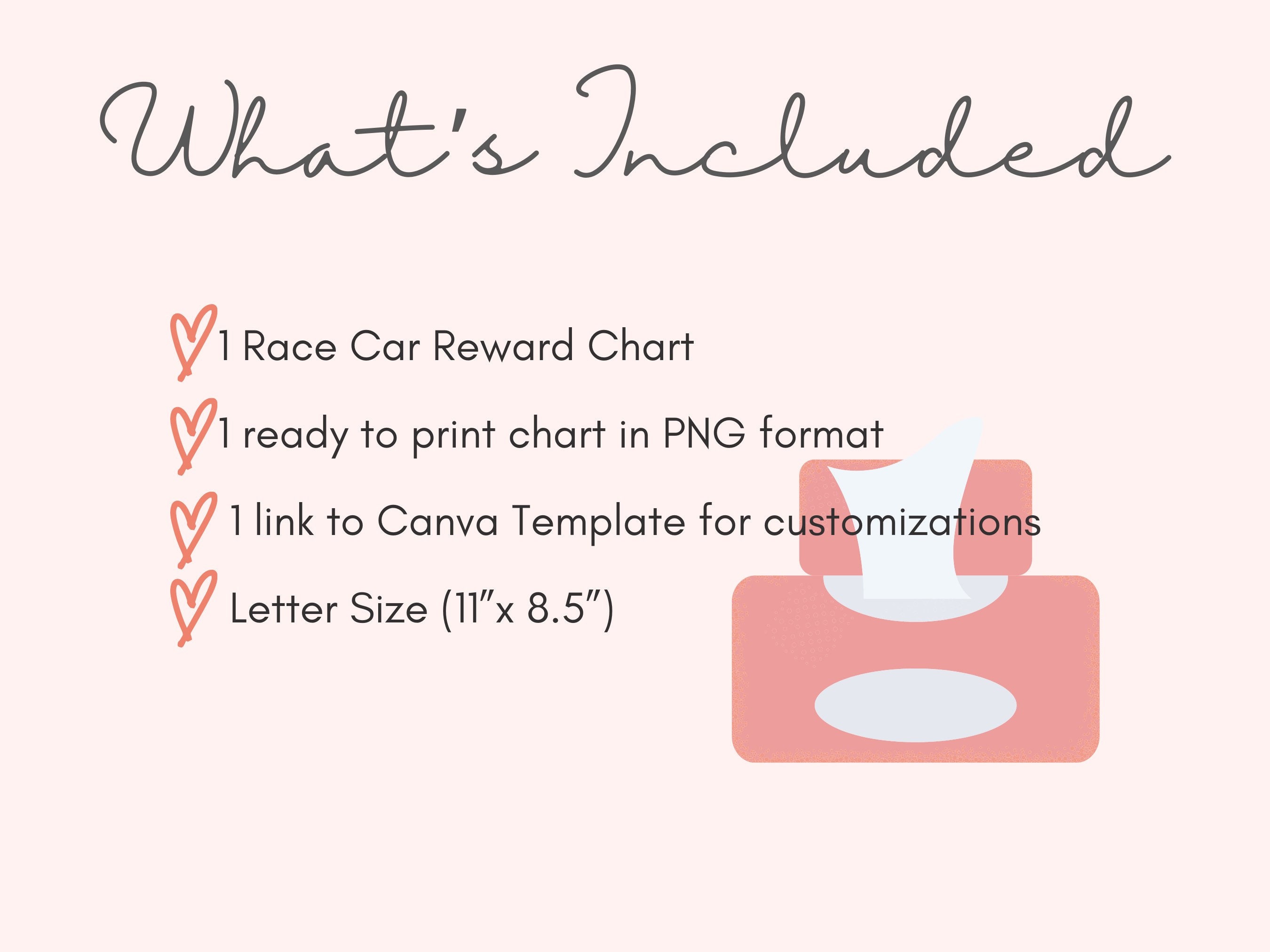 Reward Chart Race Car Sticker Reward Chart Printable Reward Chart ...
