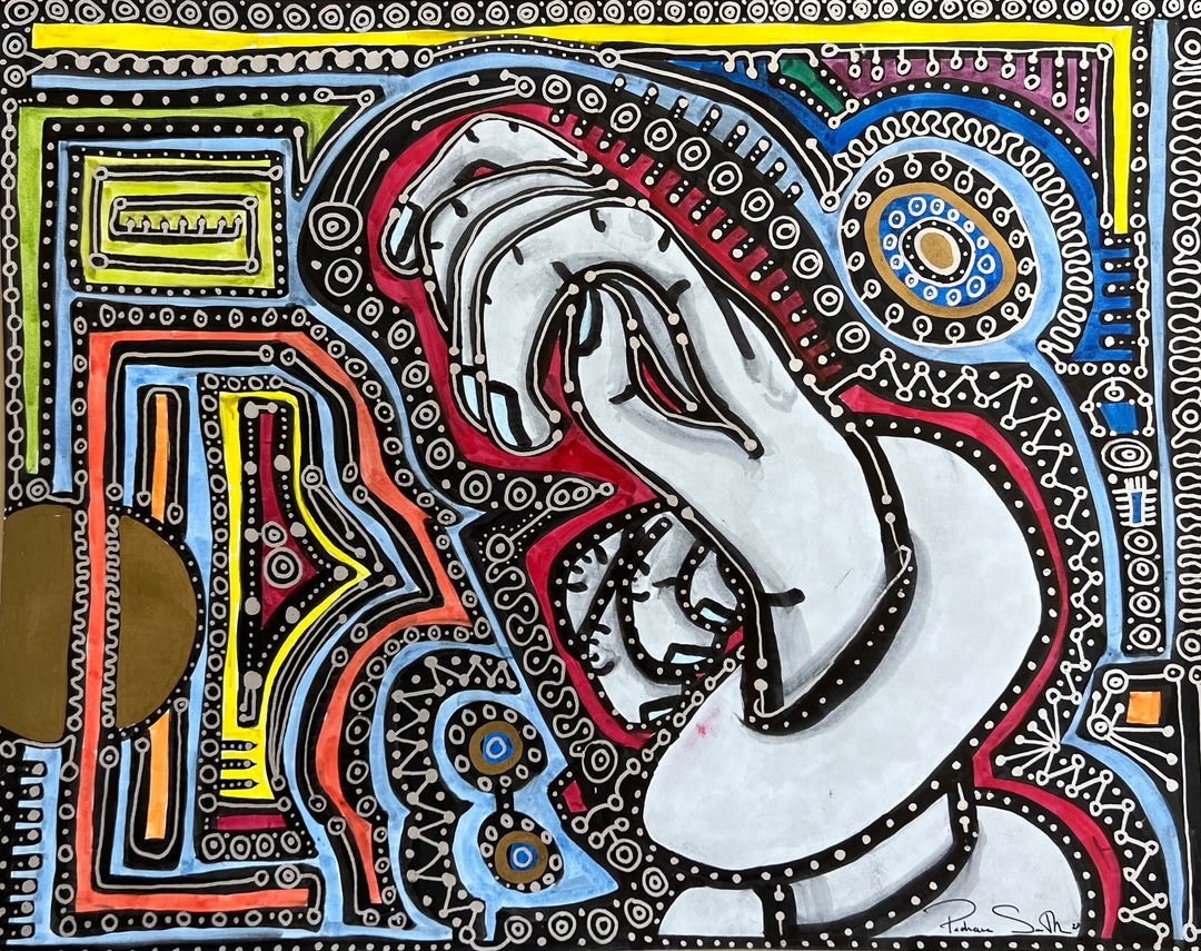Anxiety Mind Map Original Drawing on Archival Paper, 11 X 14 Original ...