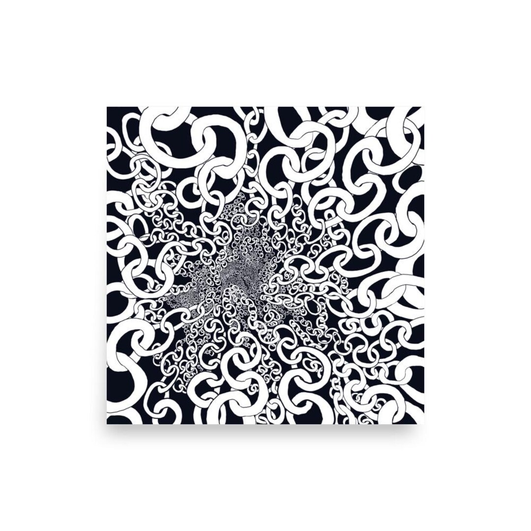 Chains Falling Poster - Etsy
