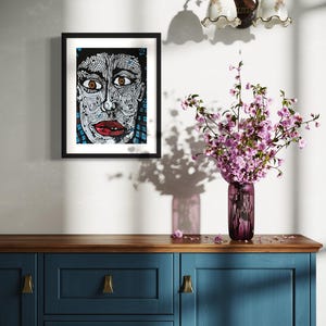 My Face as A Mind Map Original Painting on Archival Paper, 15 X 11 ...