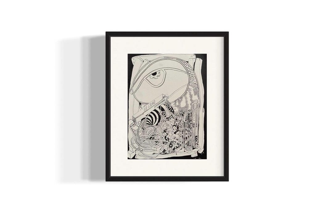 Entropy I See - Original Art Drawing on Archival Paper, 12 X 9 Original ...